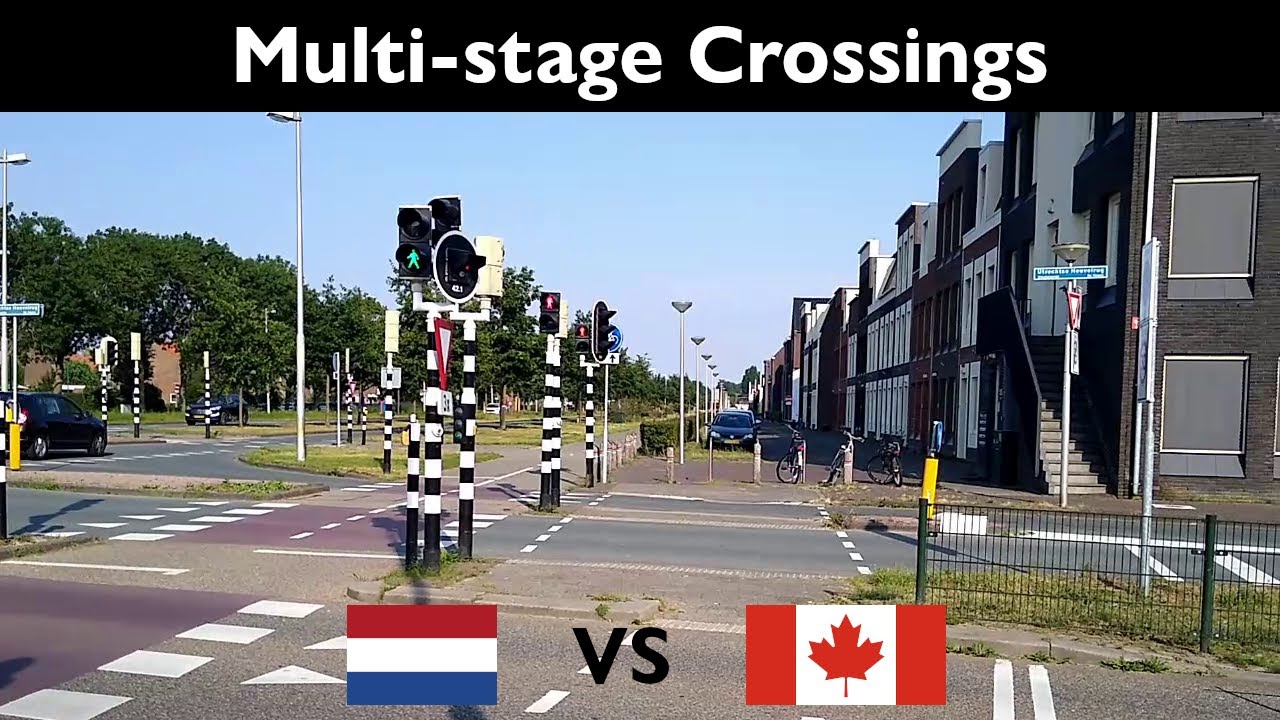 How multi-stage crossings can be pedestrian-friendly - YouTube