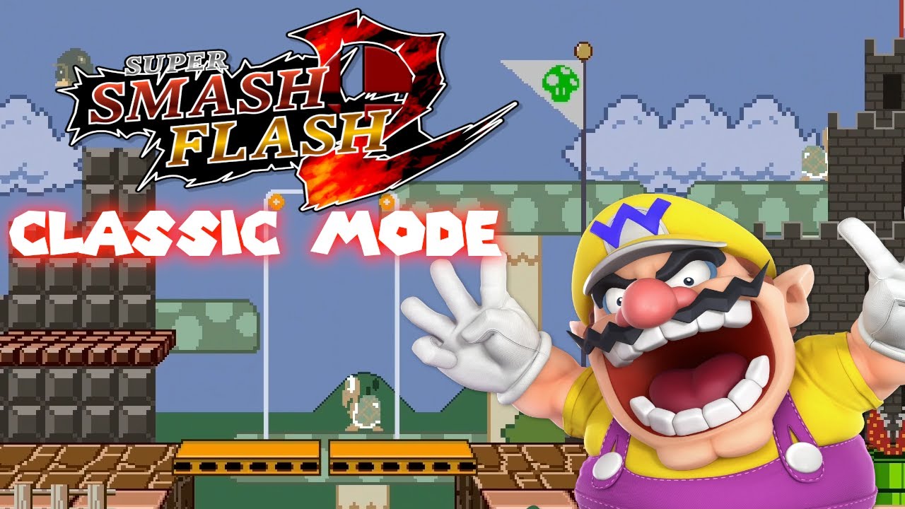 Super Smash Flash 2 Classic Mode - Wario - YouTube