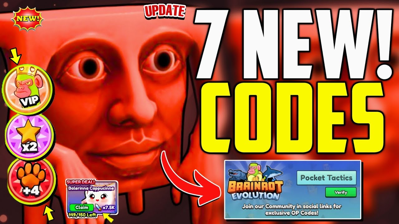 ⚠️UPDATE!!💥CODES⚠️BRAINROT EVOLUTION ROBLOX CODES IN 2025 - BRAINROT EVOLUTION NEW CODES - YouTube