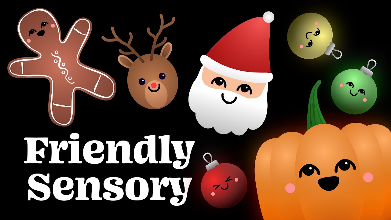 Baby's First Christmas 🎅😍🦌 Fun Christmas Music Mix 🎼 Sensory Video ...
