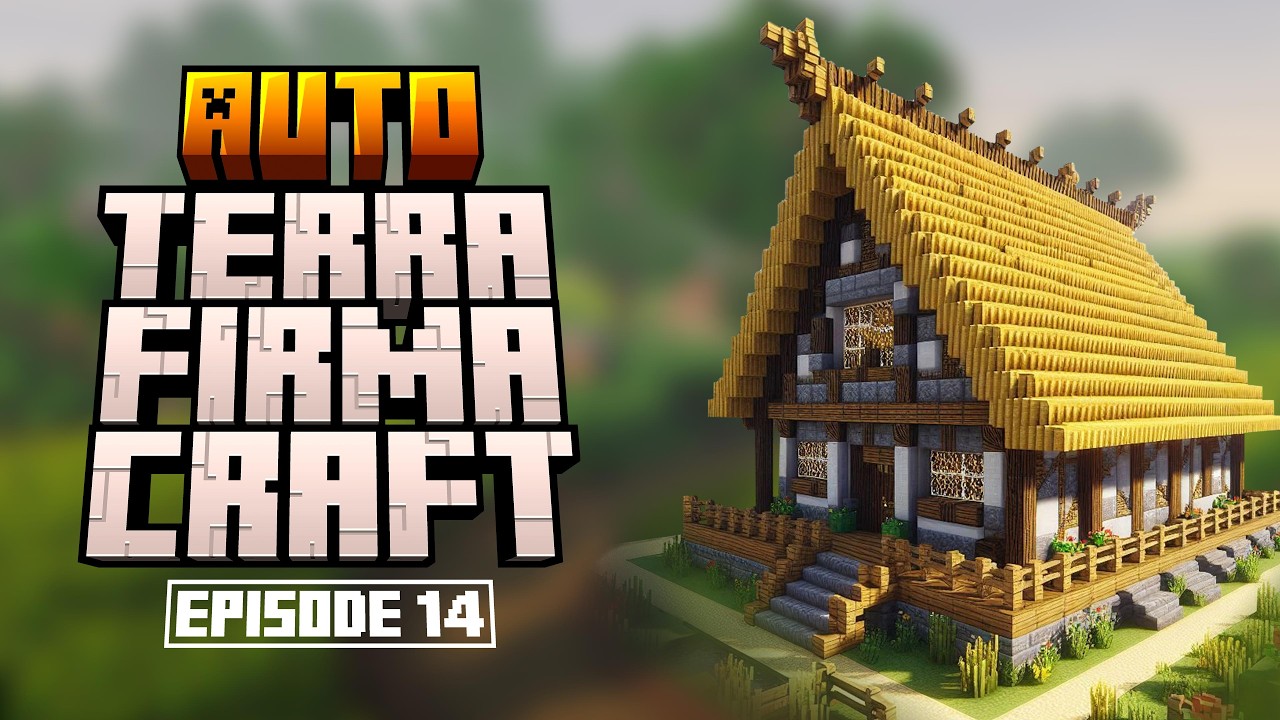 🏠 Adding a special rooftop our house. Auto-TerraFirmaCraft (#ATFC), Ep14 - YouTube