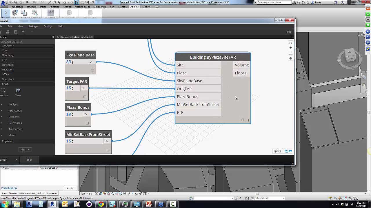 FAR Building: Dynamo Studio to DynamoFor Revit - YouTube