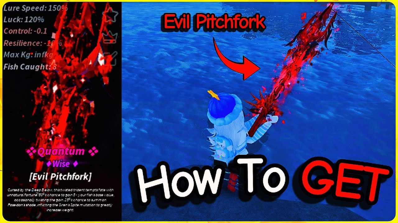 How to GET EVIL PITCHFORK ROD in FISCH — EASY Guide - YouTube