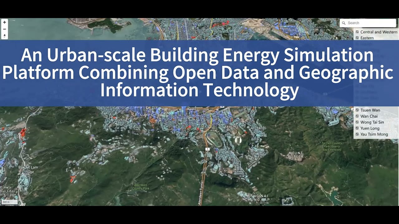Urban building energy simulation platform - YouTube