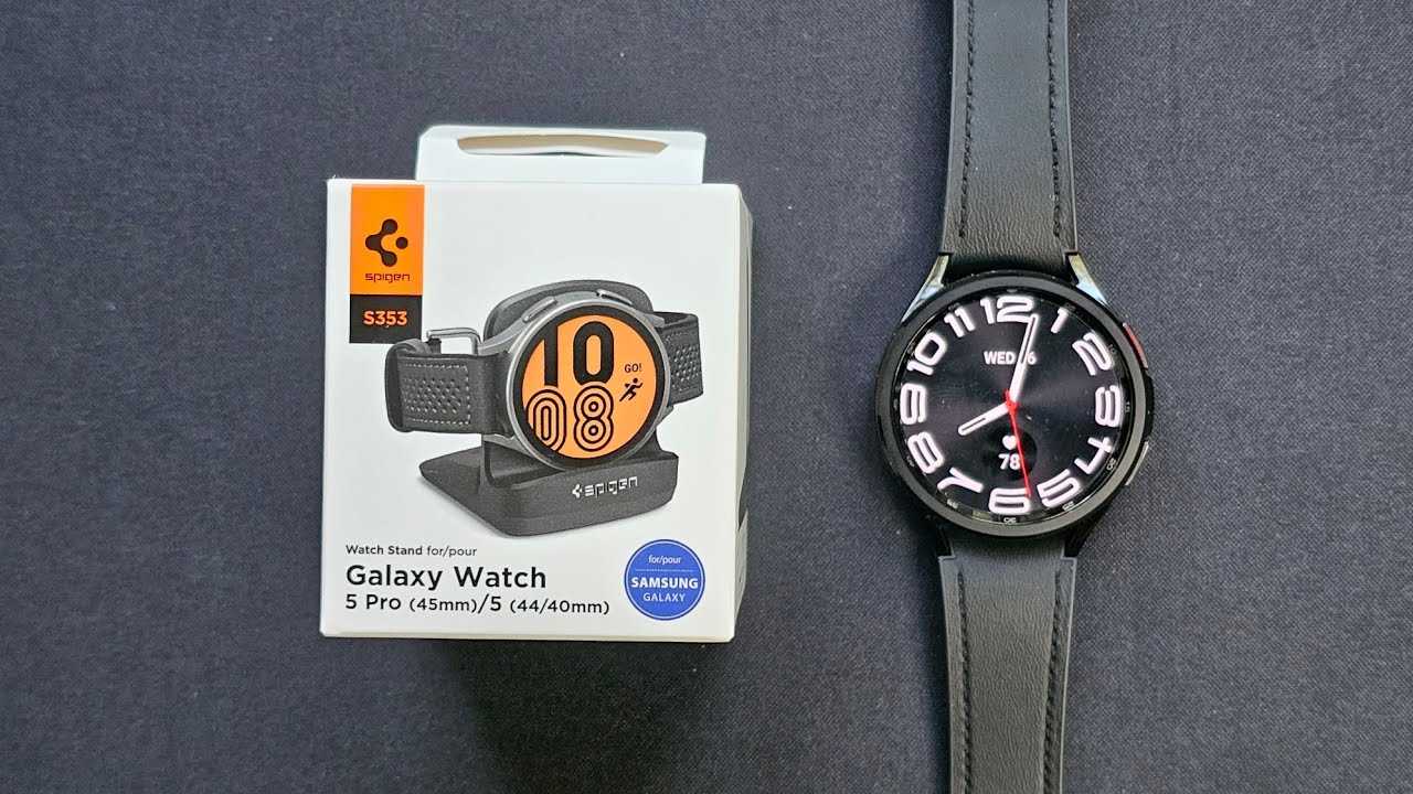 Samsung Galaxy Watch 6 Classic Spigen Watch Stand - YouTube