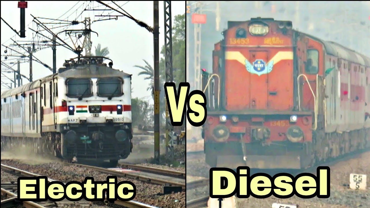 Electric Locomotive At Full Notch Up Vs Diesel Locomotive At Full Notch ...