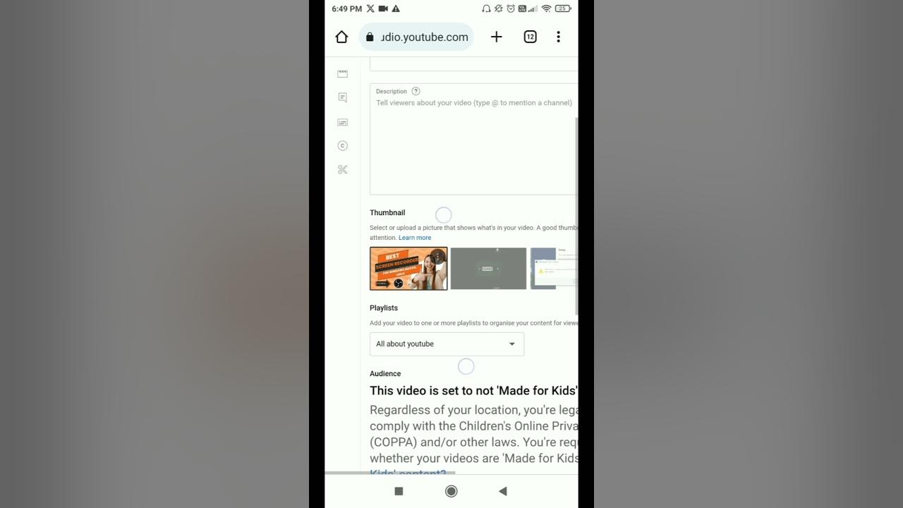 How to add custom thumbnail through YT Studio? #thumbnail #ytstudio #techsenceop - YouTube