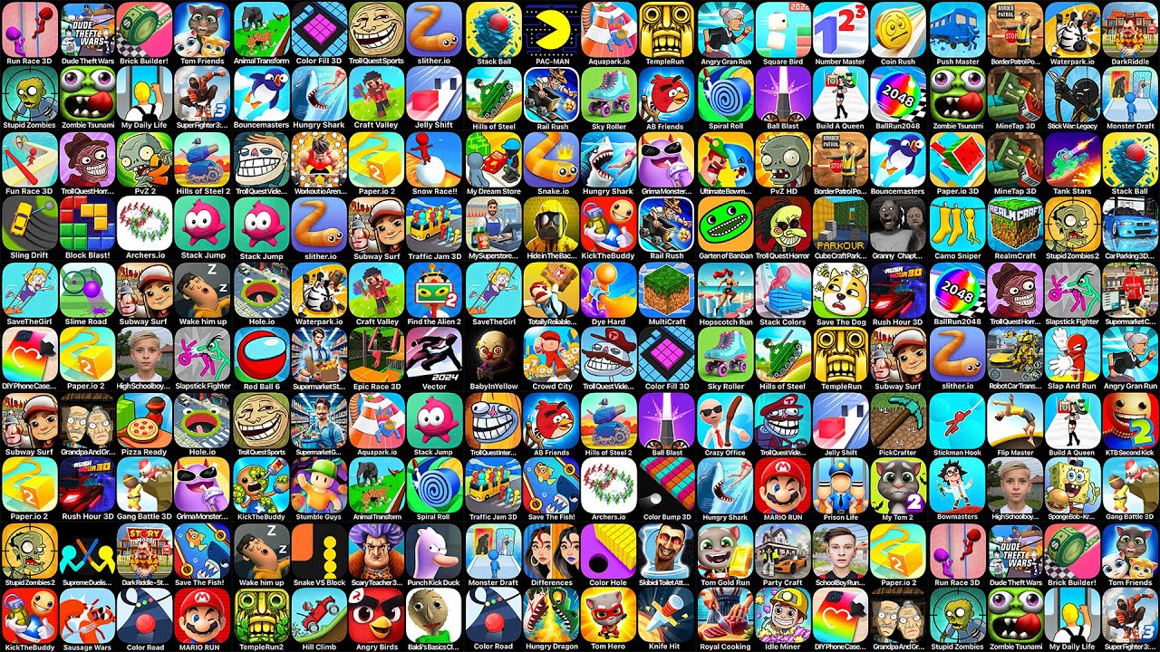 Push Master, Stack Ball, Stupid Zombies 2, Subway Surf, Save The Girl, Craft Valley, Kick THe ...