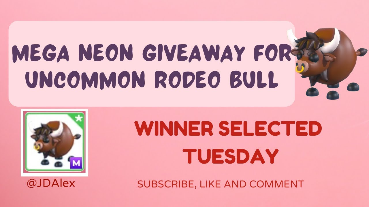 Making a MEGA NEON Rodeo Bull Pet in Roblox Adopt Me! - YouTube