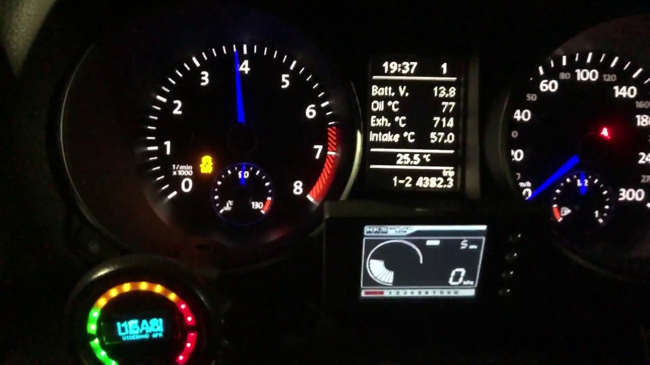 2step boost buildup for launch control VW golf R20 - YouTube