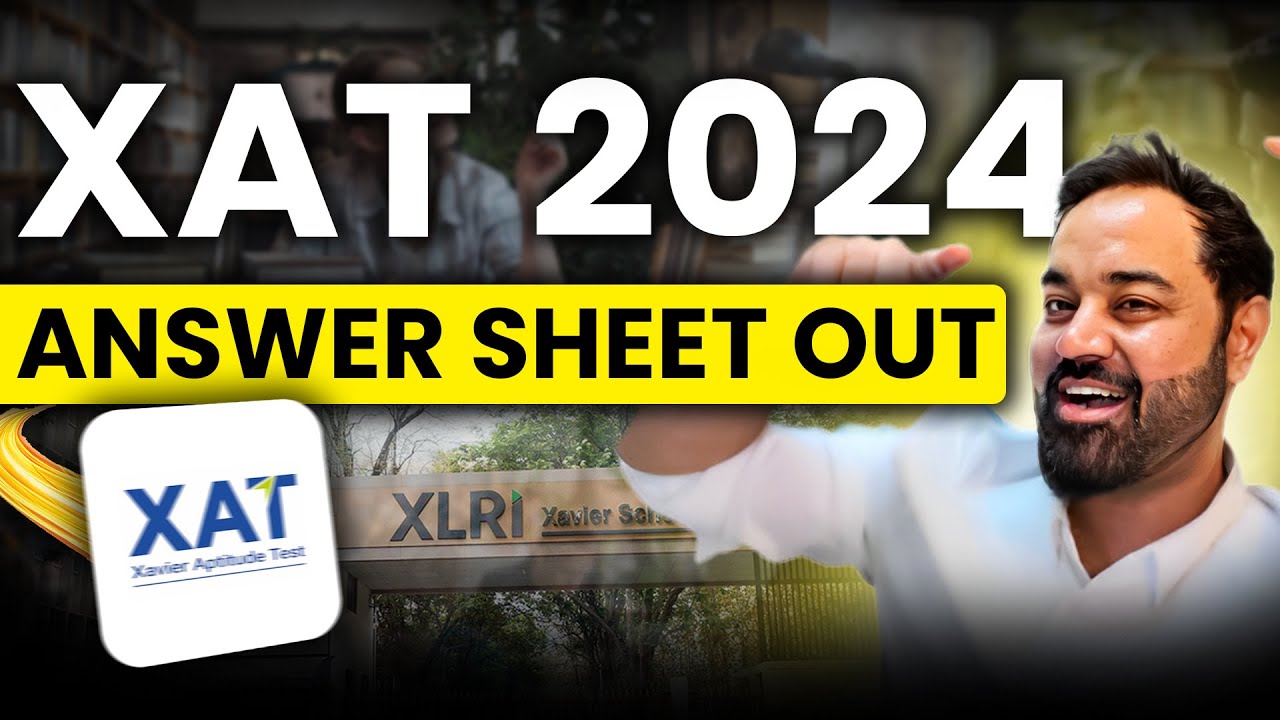 XAT 2024 Response Sheet OUT | Check Your Results For XAT Exam - YouTube