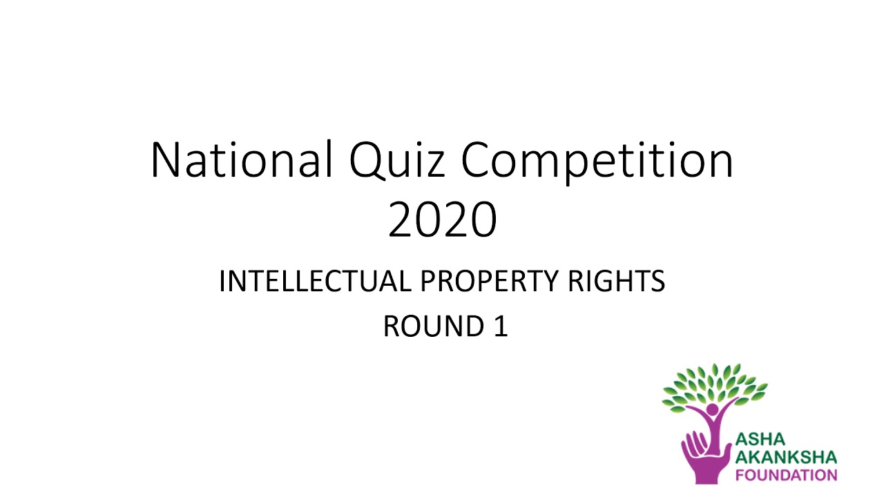 Answer Key- Round 1| National Quiz Competition 2020 | Intellectual ...