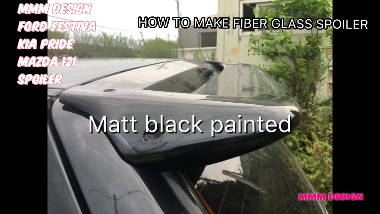 How to make spoiler ford festiva kia pride mazda 121 oldcar spoiler ...