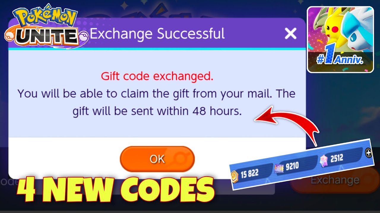 Pokemon unite new gift codes 2022 august | Pokemon unite gift codes ...