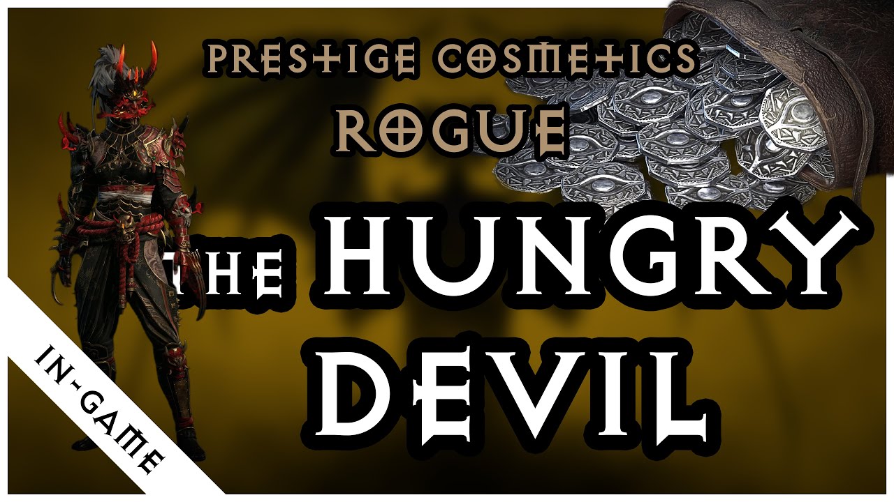 The Hungry Devil | Diablo IV Cosmetics (Rogue) | In-Game (4K) | 2,800 Platinum - YouTube