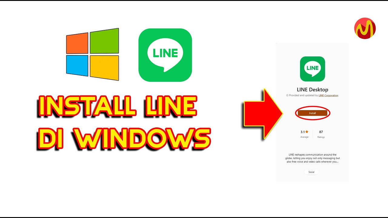 Cara Install Line di Windows (LINE PC) - YouTube