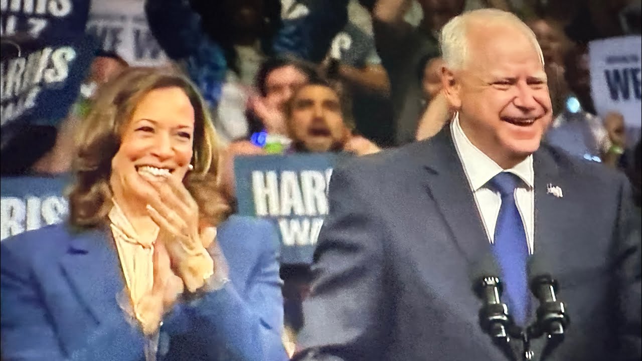 Tim Walz first speech as Kamala Harris’ running mate “Thank you for ...