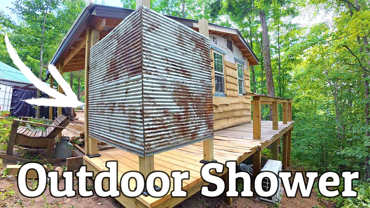 Off Grid Outdoor Shower – First Steps of the Build - YouTube