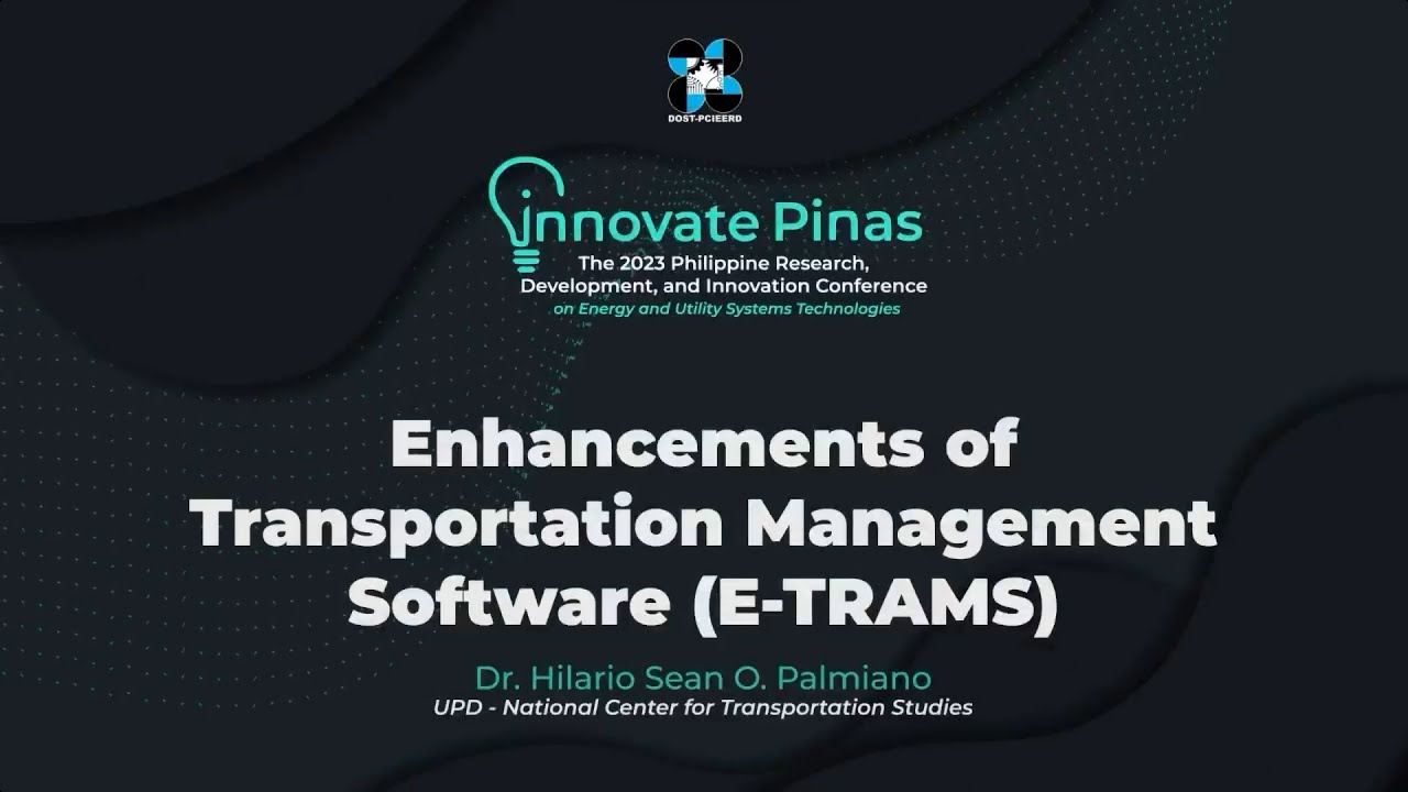 Enhancements of Transportation Management Software (E-TRAMS) - YouTube