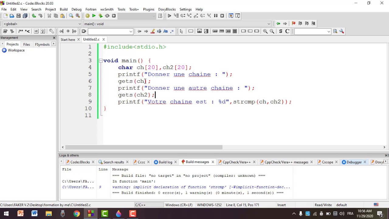 15-String-chaine en C (Ar) - YouTube