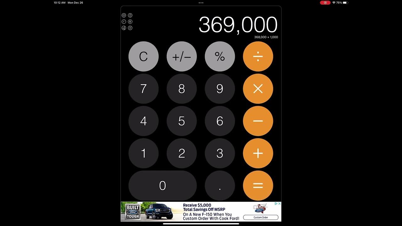 Calculator count by 1K 1,000-1,000,000 - YouTube