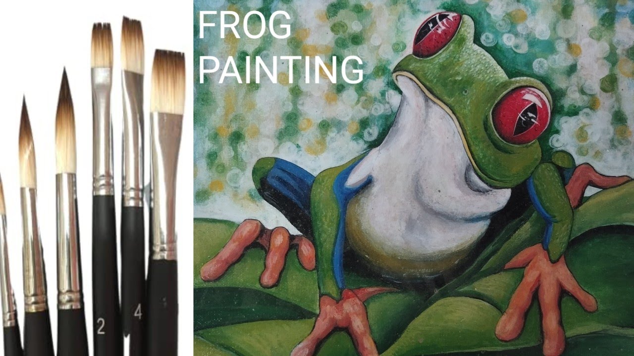 How To Paint Frog 🐸| Frog Panting | 34 DK Art - YouTube