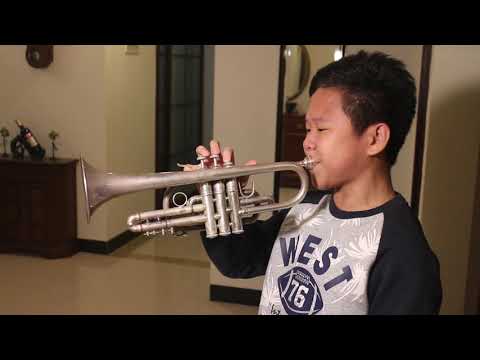 11 years old Maurice Mao from China plays cornet just for fun!