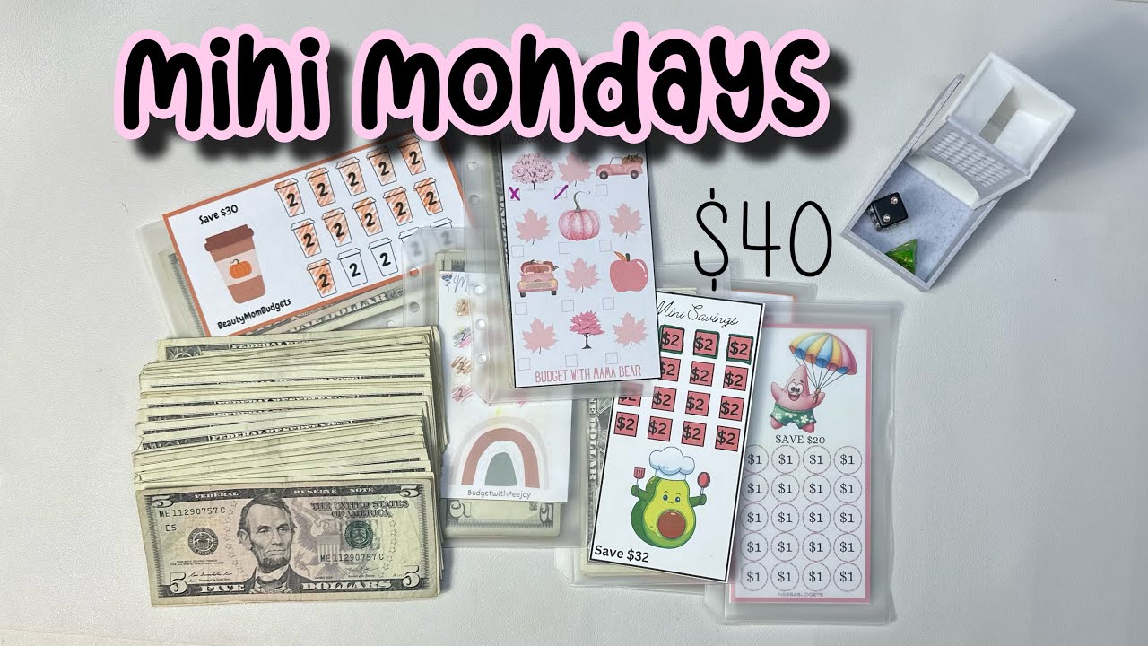 LETS PLAY MINI MONDAYS || BUDGET || SAVINGS || $40 - YouTube