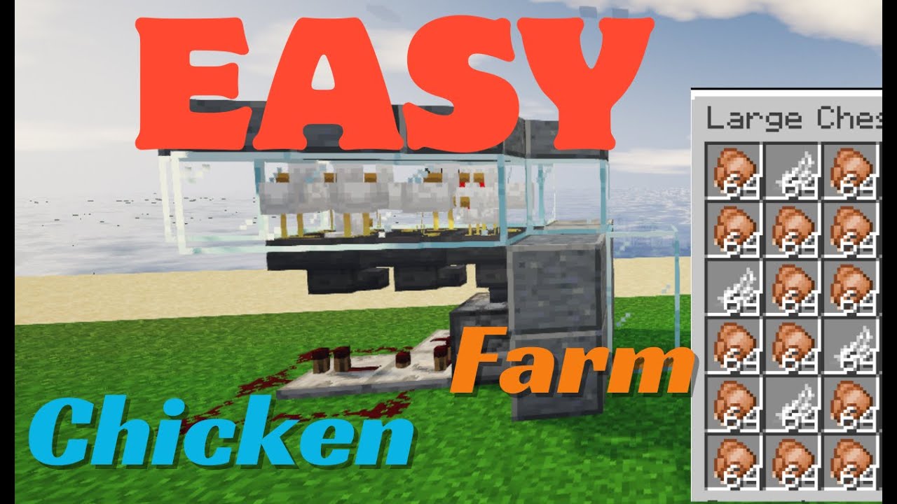 EASY Automatic Chicken Farm in Minecraft 1.21 (Tutorial) - YouTube