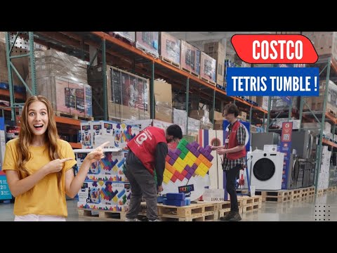 Costco Employees VS. Tetris XL Tumble Game - YouTube