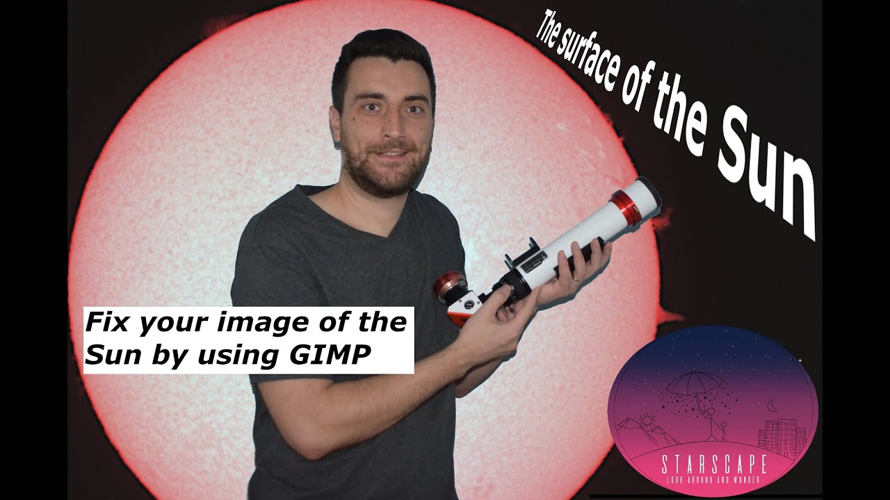 Using GIMP to quickly improve your image of the Sun. - YouTube