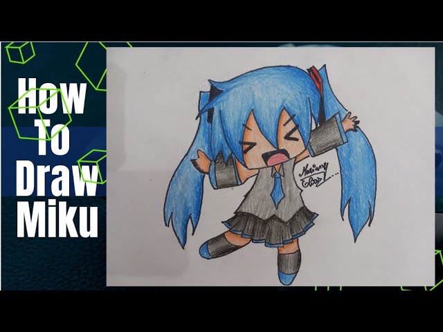Hatsune Miku Face Drawing How To Draw HatSune Miku Face / EASY DRAWING