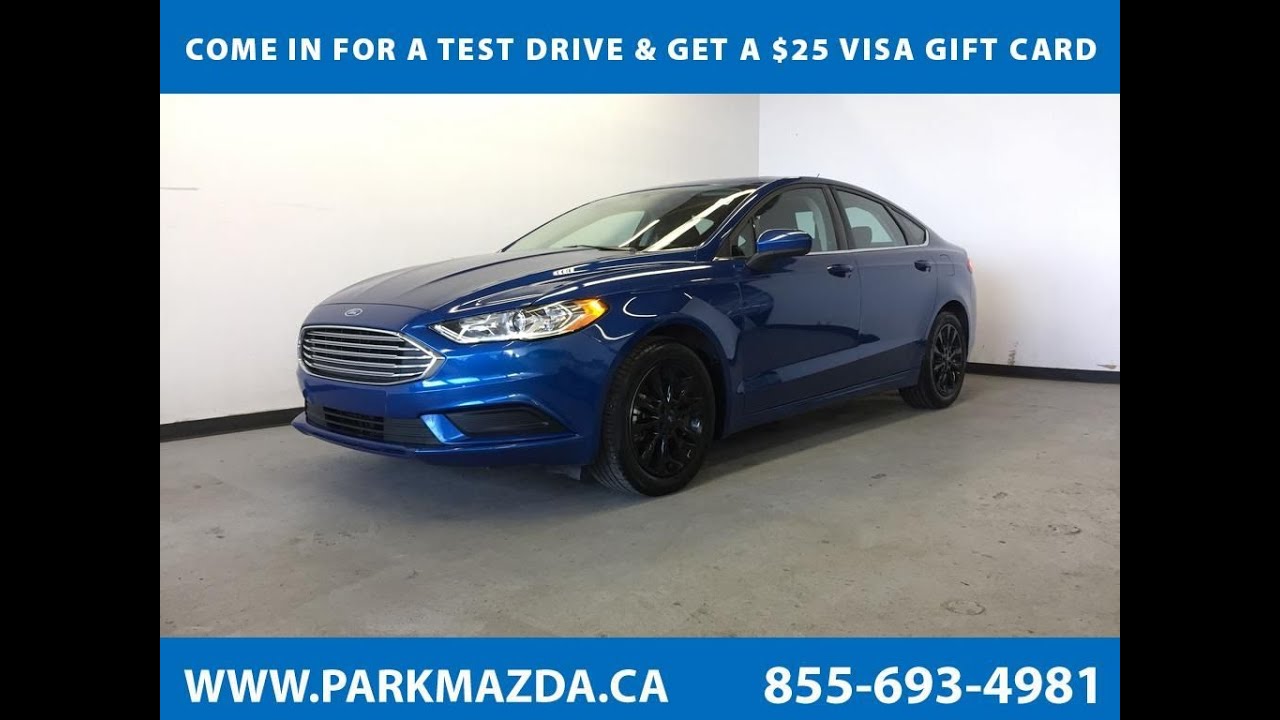 BLUE 2017 Ford Fusion SE Review Sherwood Park Alberta - Park Mazda ...