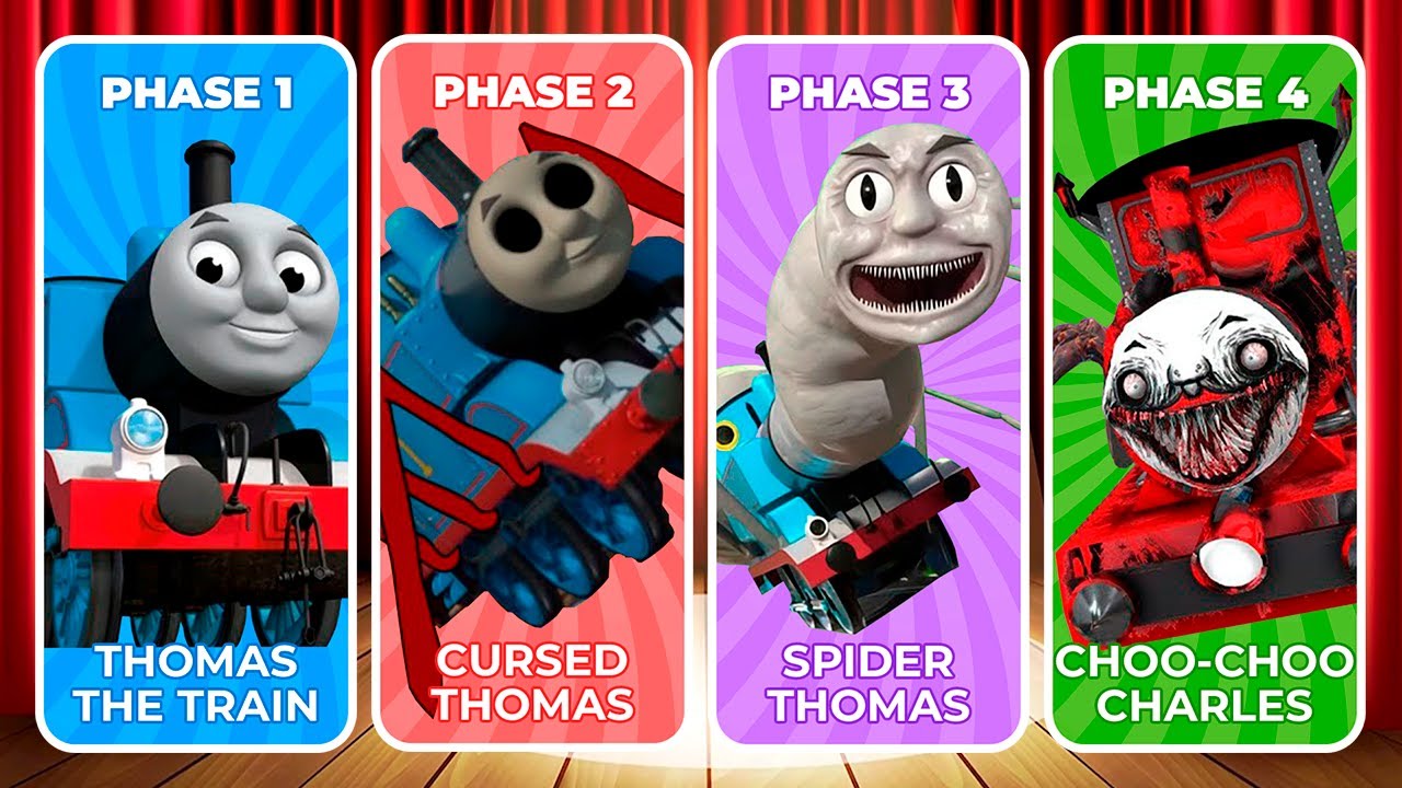 THOMAS THE TRAIN BATTLE ⚔️ Phase 1 vs Phase 2 vs Phase 3 vs Phase 4 ...