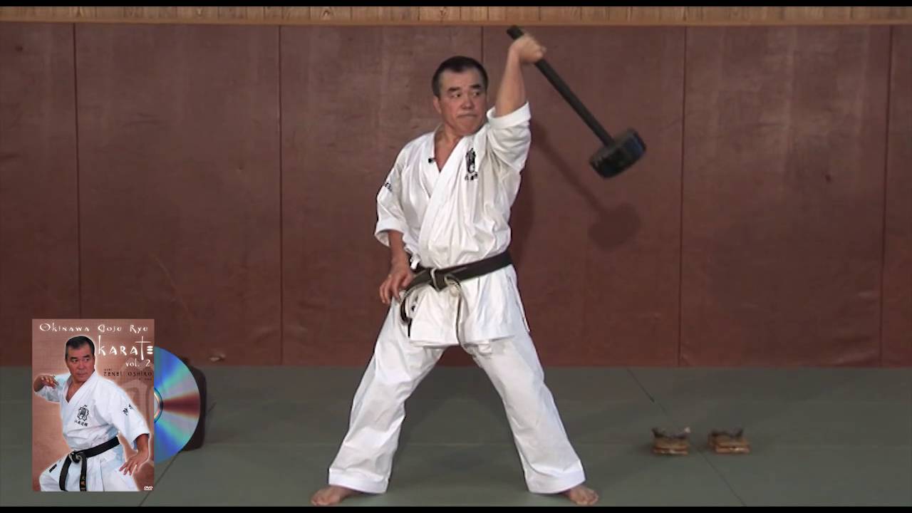 Karate Chichi training with sensei Zenei Oshiro - YouTube