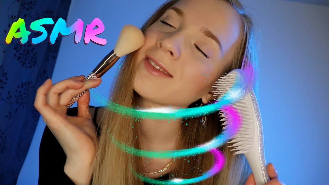ASMR SUOMI Huolehdin Susta💜Kasvojen Silittelyä & Hiusten Harjausta ASMR ...