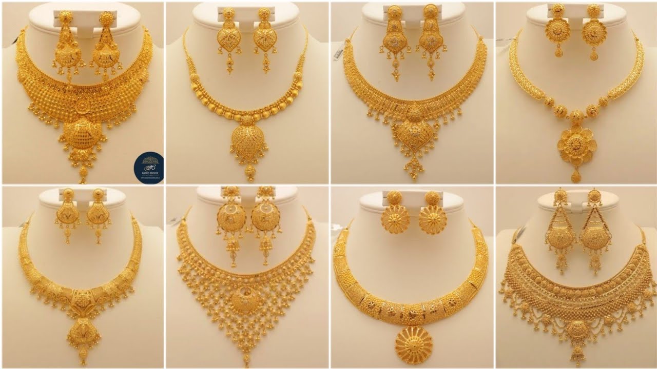 🎉🎉50+ Latest Gold Necklace Design l Trendy Gold Necklace Ideas l ...
