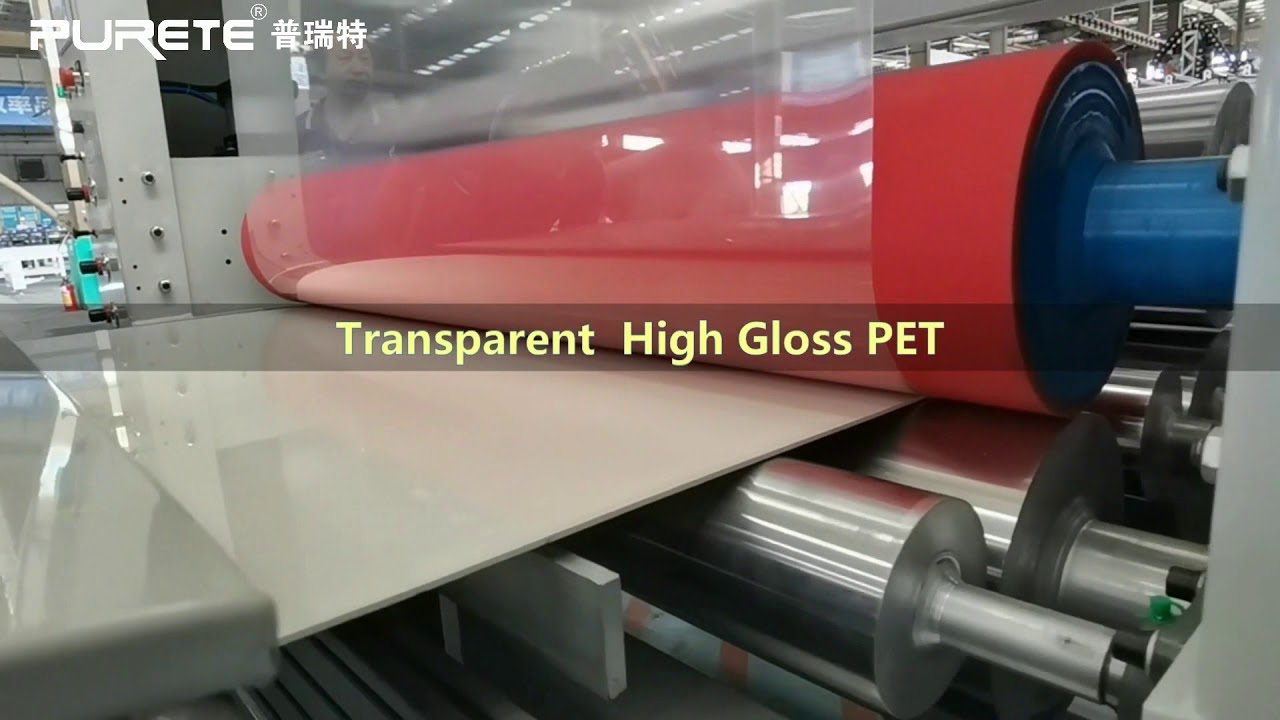 MDF board (melamine faced) laminate with high gloss PET film - YouTube