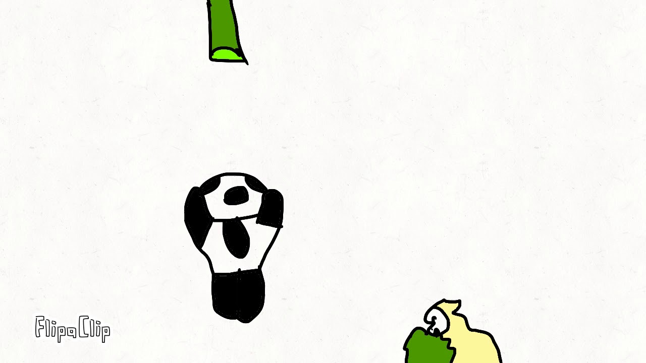 Panda and llama jumping for music - YouTube