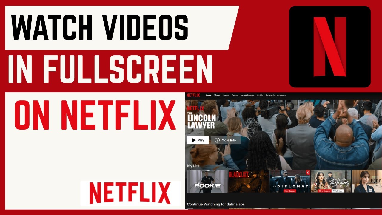 How To Watch Netflix Videos In Fullscreen Mode - YouTube