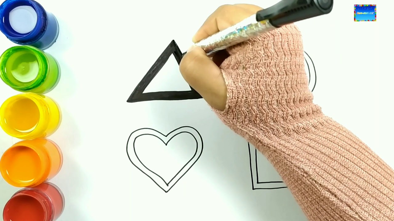 Belajar Menggambar Dan Mewarnai Bentuk Bentuk Untuk anak-anak - YouTube