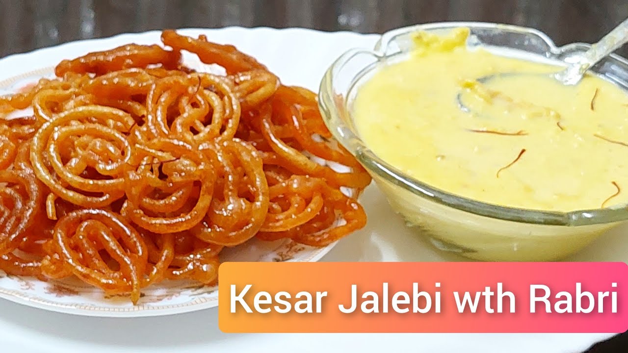 केसर रबड़ी विथ कुरकुरी जलेबी | How to make kesar Rabdi with Crispi ...