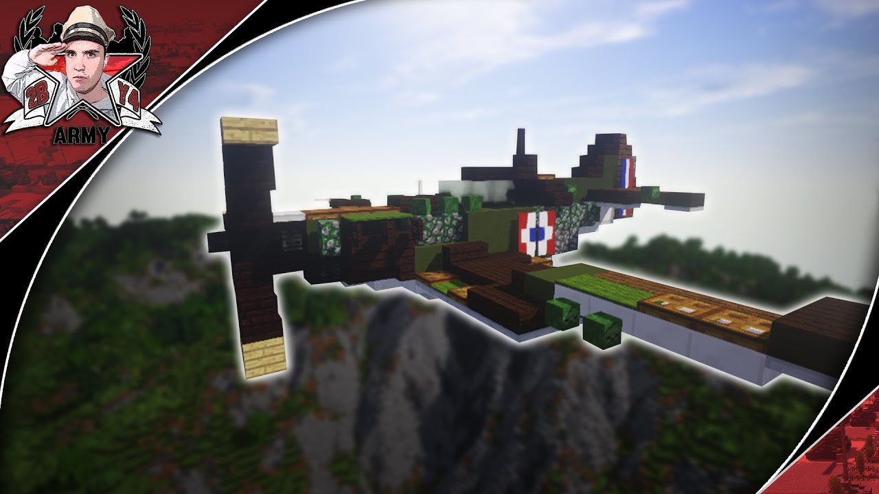 Minecraft: WW2 Dewoitine D.520 | Fighter Aircraft Tutorial (In-Flight ...