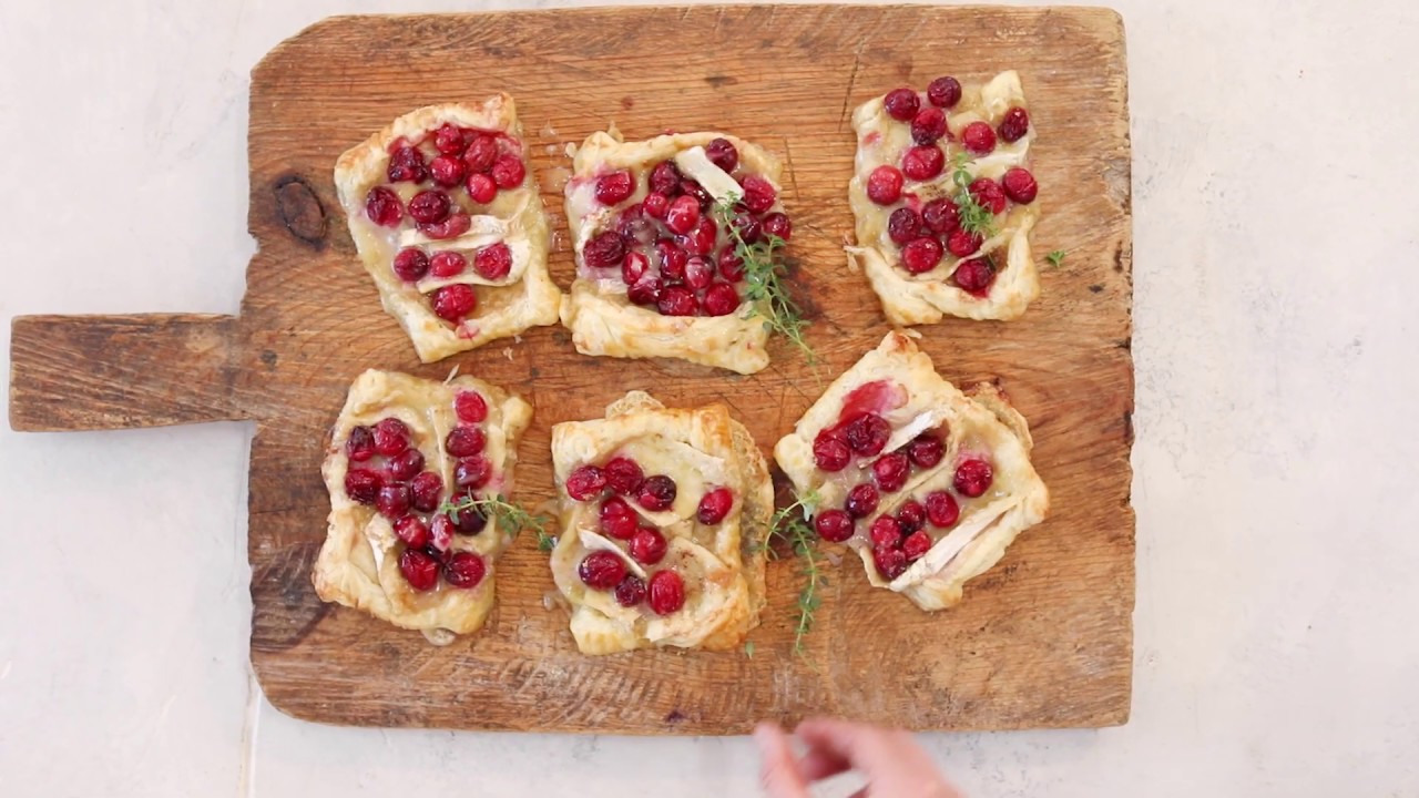 Cranberry Brie Tarts - YouTube