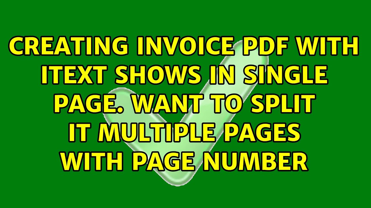 Creating Invoice Pdf with itext shows in single page. want to split it multiple pages with page ...