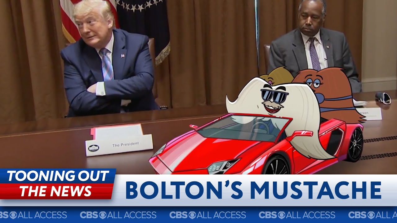 John Bolton's mustache thanks Trump for making him rich - YouTube