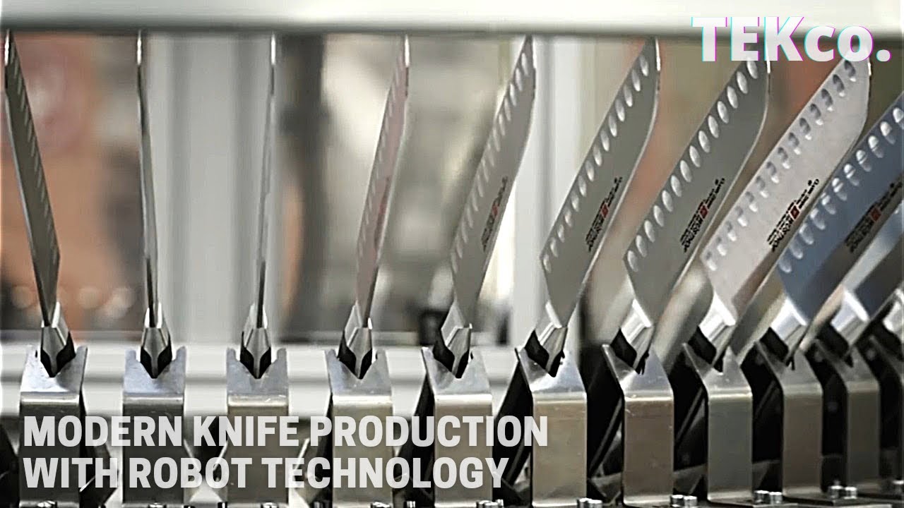 How Knifes Are Made - Modern Knife Making with Robot Technology ...