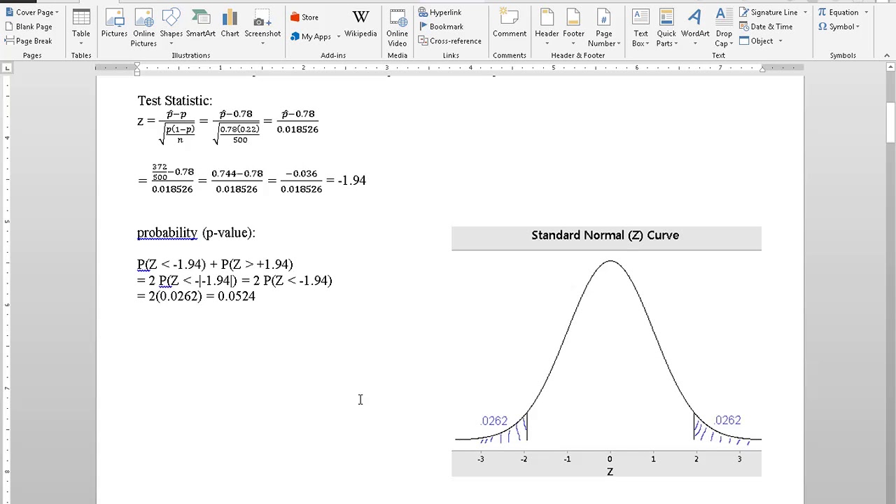 Two-Tailed Proportion Hypothesis Test - YouTube