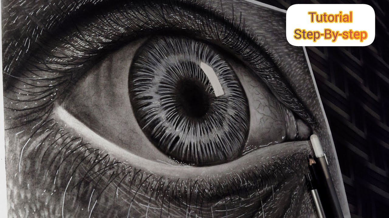 Hyper Realistic Eye Drawing by @apangnagaArt |tutorial step-by-step for ...