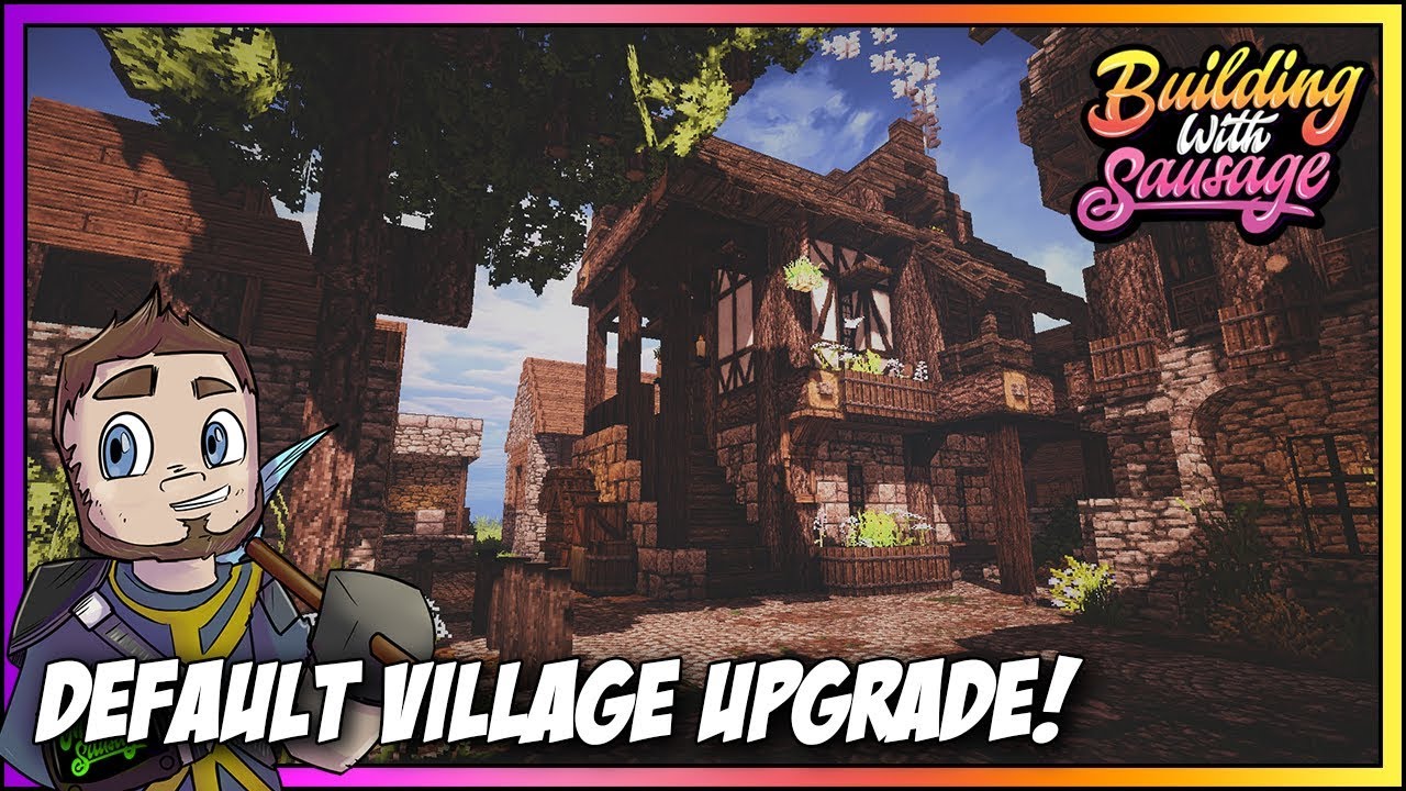 Minecraft - Default Village Upgrade - Small Medieval Inn!!! [Conquest ...